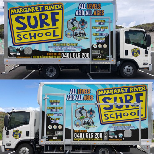 Designs | Design an epic fun surf school truck wrap | Car, truck or van ...