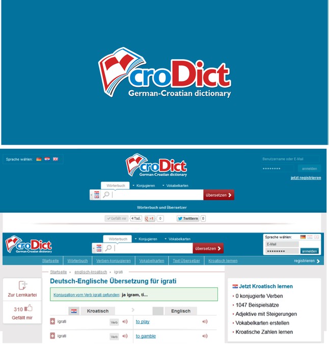 Logo for a dictionary with flashcards and education games | Logo design ...