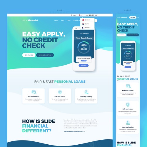 Designs | Personal finance website design | Web page design contest