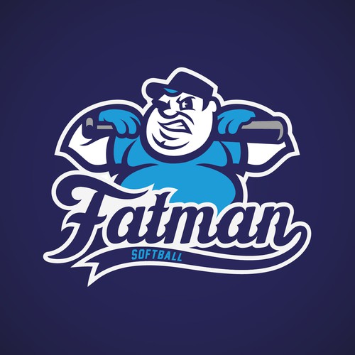 Comical Sports Logo for Fun Loving Men's Softball Team | Logo design ...
