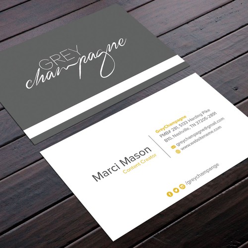 Blogger Business Card | Business card contest