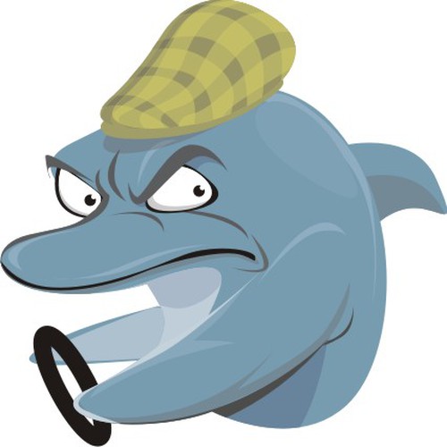 Grumpy Dolphin Cab Driver Cartoon Character | Other Graphic Design contest