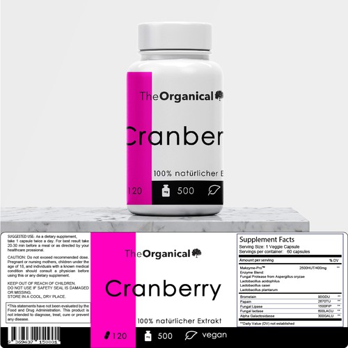 Clean and simple packaging label design with a guaranteed long-term ...