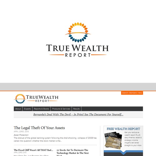 Logo for TrueWealthReport.com | Logo design contest