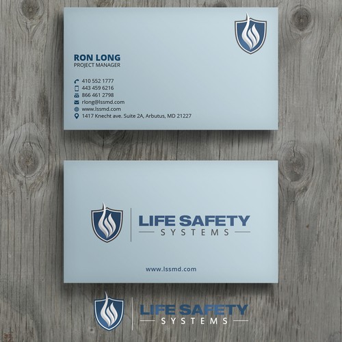 Designs | Business Card Template - Life Safety Systems | Business card ...