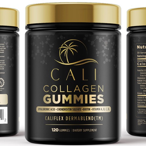 Designs | Cali Collagen Jar Label Design Contest (Luxury) | Product ...
