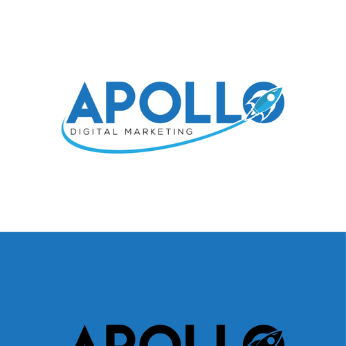Create an abstract or space themed logo for Apollo Digital Marketing ...