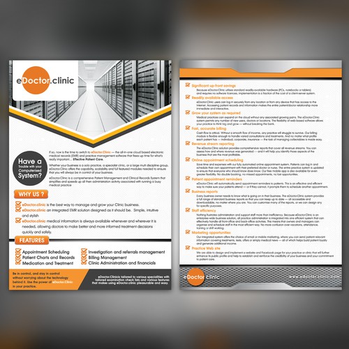 creating great leaflet for eDoctor.clinic (Clinic management system and ...