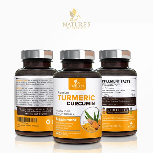 Nature's Nutrition needs a "beautiful label" for its Turmeric Extract ...