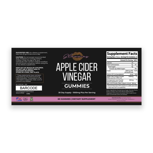 Designs | Women's Supplement Label | Product label contest