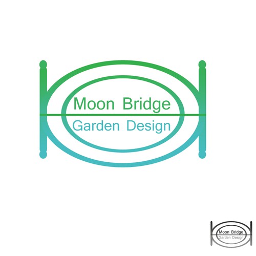 logo for Moon Bridge Garden Design | Logo design contest