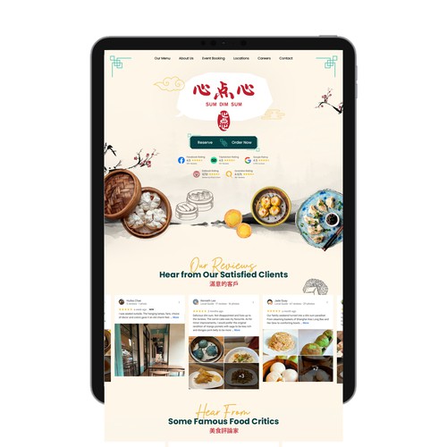 Designs | Top Authentic Chinese Restaurant Website | Web page design ...