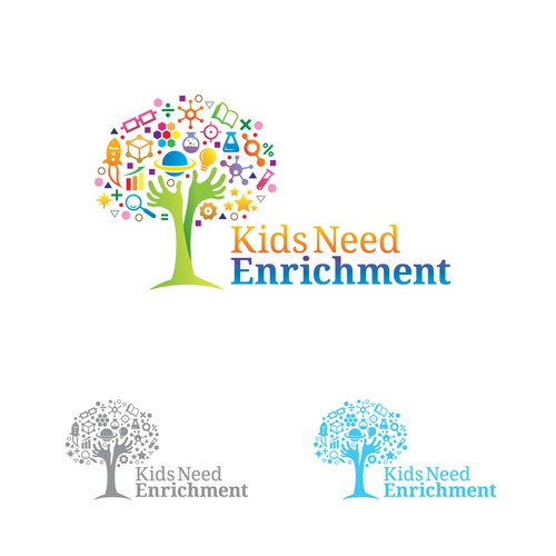 Create a logo for "Kids Need Enrichment" to help inspire a passion for ...