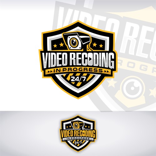 Designs | Video Security Warning Sticker | Logo design contest