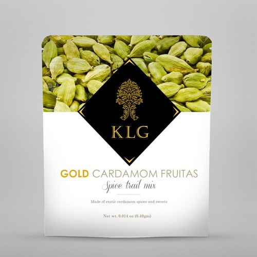 Gold Cardamom Fruitas | Product packaging contest
