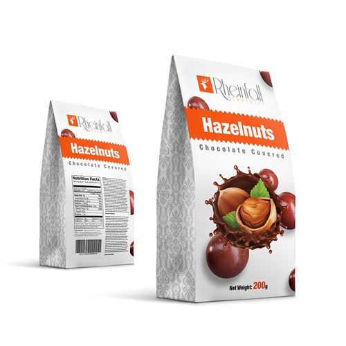 Distinguished packaging for Chocolate Covered Hazelnuts | Product ...