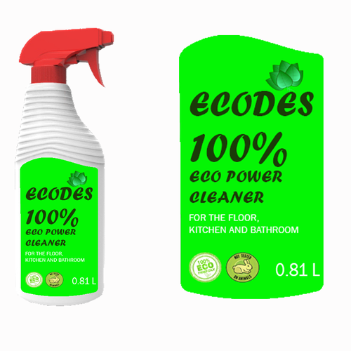 100% Bio Cleaning product label | Product label contest