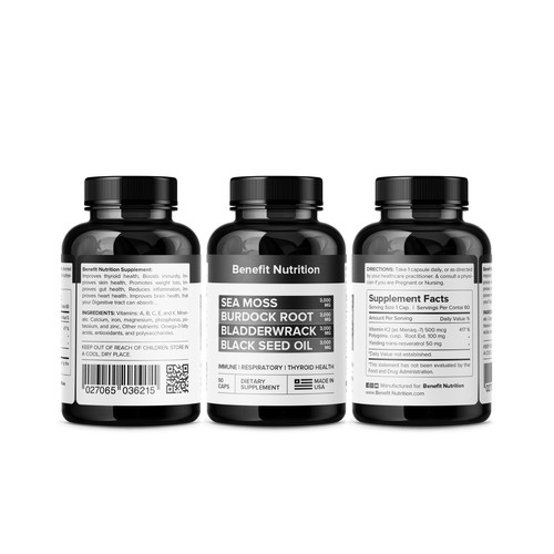 Designs | Concept Design For Supplement - Front Label | Product ...