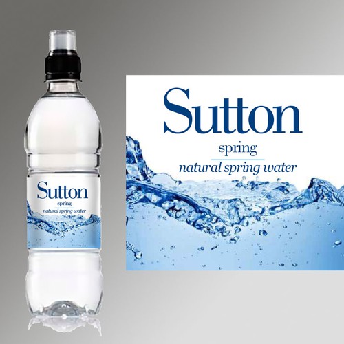create a refreshing spring water label | Product label contest