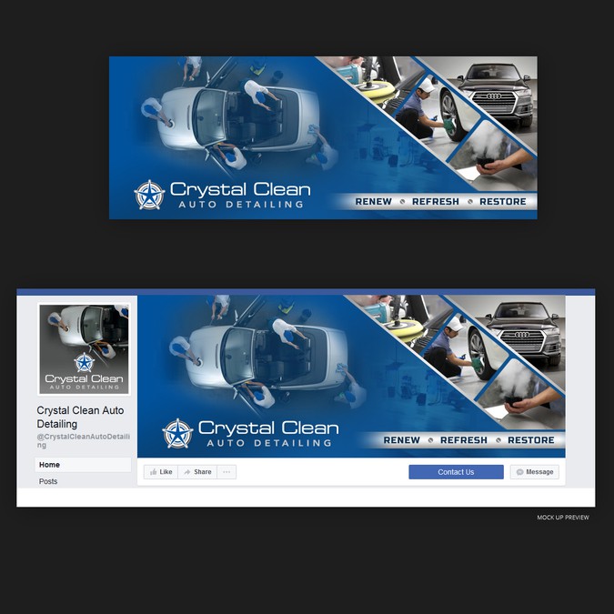 Design a Facebook Cover & Profile Graphic for Auto Detail & Vehicle ...