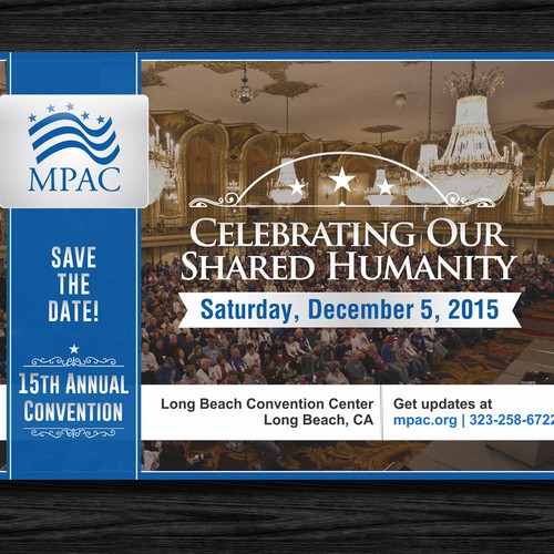 Save-the-Date event postcard | Postcard, flyer or print contest