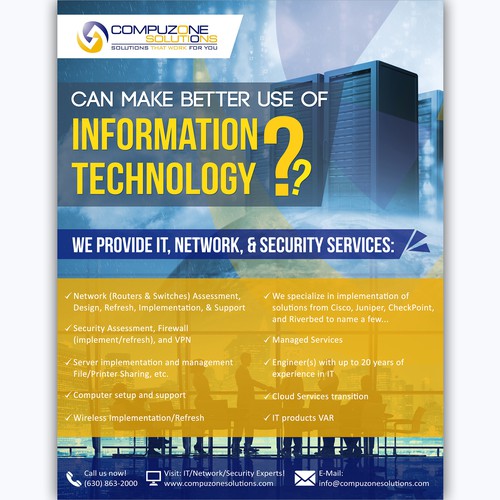 Creative design for an IT Network/Security Consulting company ...