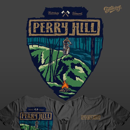 Designs | Mountain Bike Trail T Shirt Design | T-shirt contest