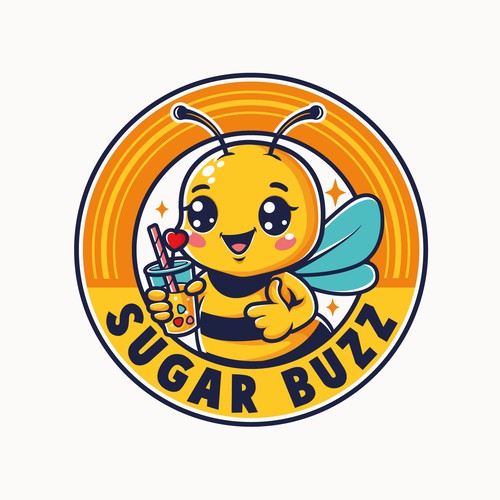 Designs | Sugar Buzz Bar its a kids Mock tail bar. | Logo design contest