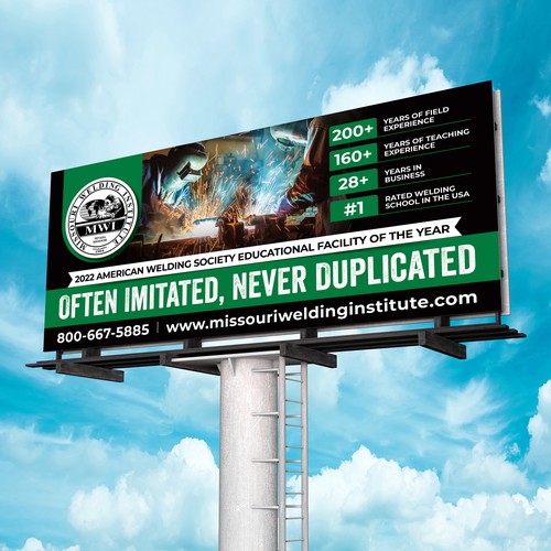 Designs | Billboard for top welding school in the USA! | Signage contest