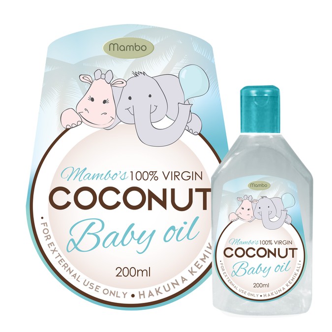Create a Capturing Label for a Coconut Baby oil Product | Product label ...