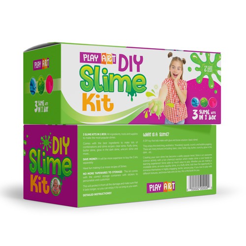 Create a Slime kit box that all kids would love to play with! | Product ...
