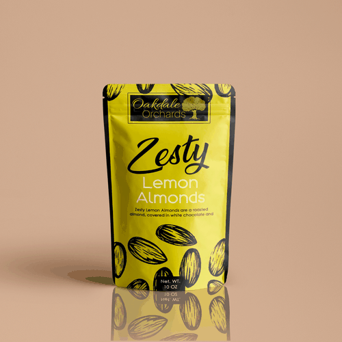 Fresh Packaging Design for Irresistible Lemon Pie Almonds! | Product ...
