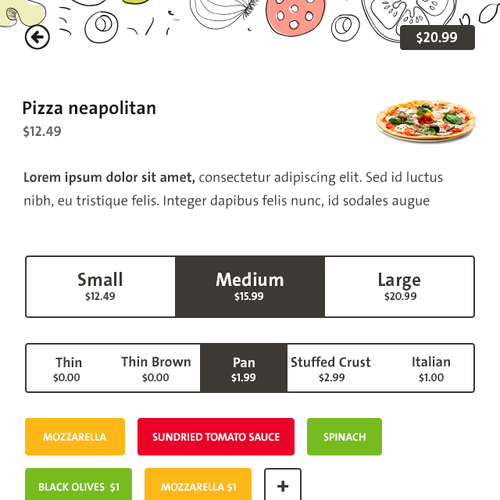 Food Ordering Application Design | App design contest
