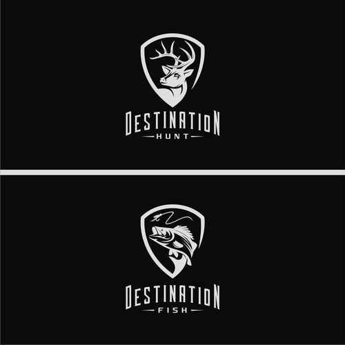 HUNT/FISH Youtube Channel Logos | Logo design contest