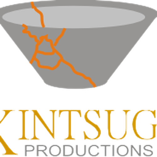 Create a mindful logo for Kintsugi Productions embracing it's ...