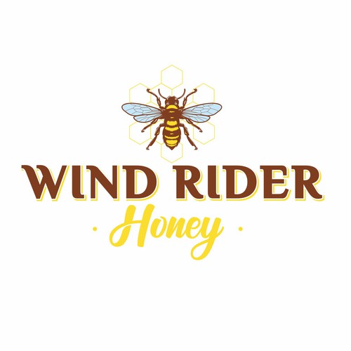 Designs | WIND RIDER BEES - Fun, Happy, Healthy, and Local | Logo ...