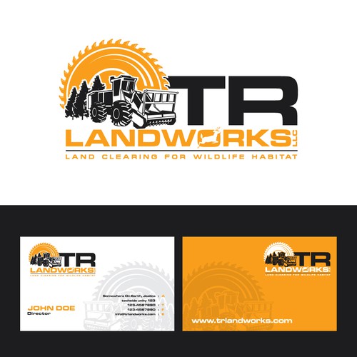 Logo for tree hugging land clearing company - second contest | Logo ...