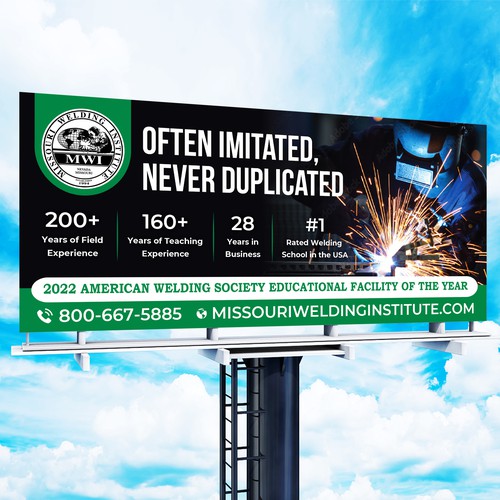 Designs | Billboard for top welding school in the USA! | Signage contest