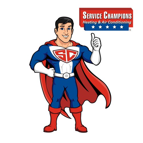 Designs | Super Hero Mascot For HVAC Company | Illustration or graphics ...