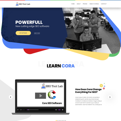 Web Design For A Cool Software Company | Web page design contest