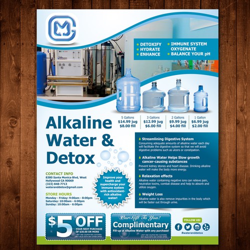 New Alkaline Water store flyer | Postcard, flyer or print contest