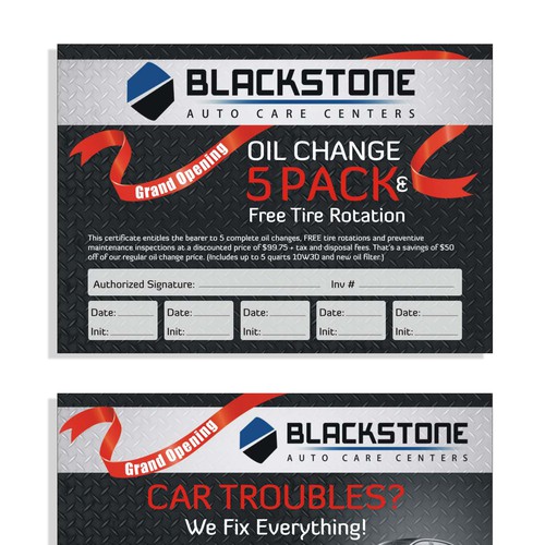 Grand Opening Automotive Repair Shop | Postcard, flyer or print contest