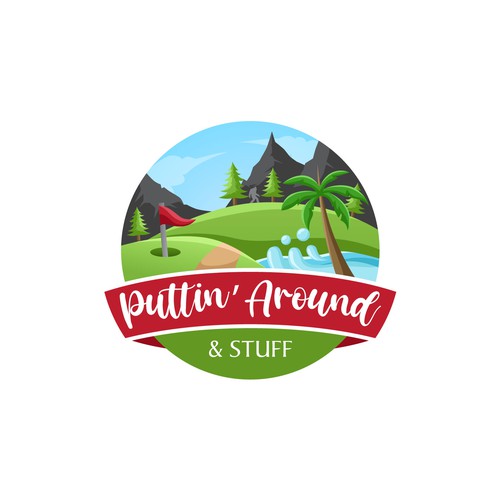 Designs | Looking for fun mountain and beach theme logo for mini golf ...