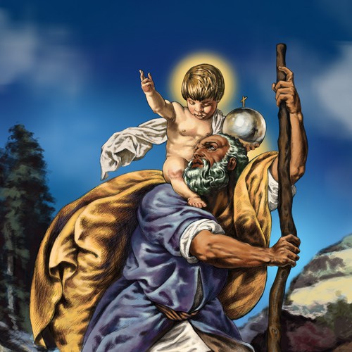 Designs | Create An Inspirational Image of St. Christopher ...
