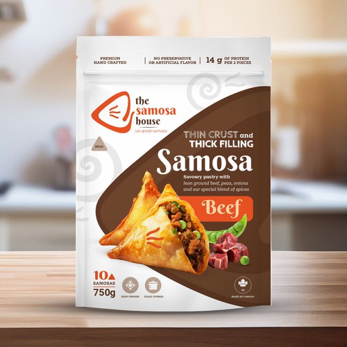 Designs | Packaging Designs for Frozen Samosa Packs | Product packaging ...