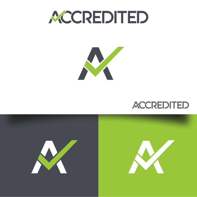 Design for "ACCREDITED" - the word is the logo | Logo design contest