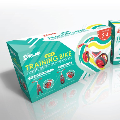 Box Design for Innovative Childrens Bike | Product packaging contest