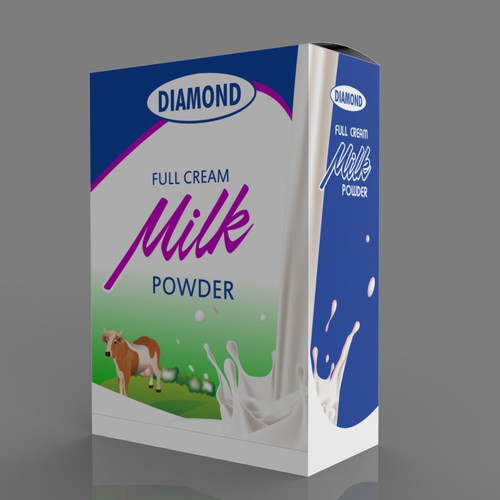 Design a colorful milk powder box packaging for one of Sri Lanka's ...