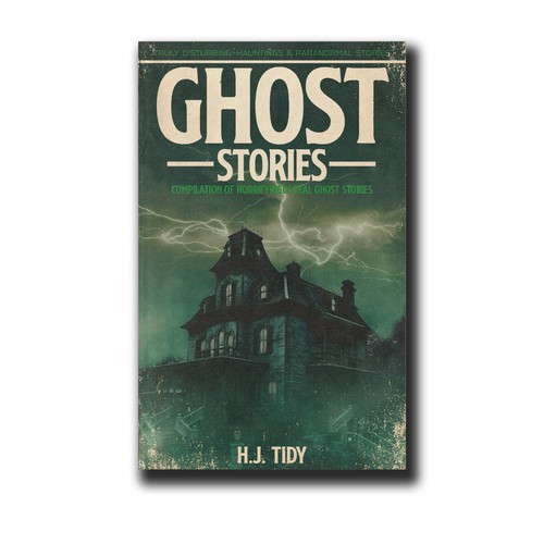 Designs | Retro style Ghost Stories eBook cover. | Book cover contest