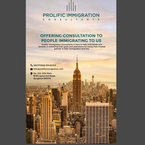 Immigration Consulting Company - Poster Design Needed | Poster contest